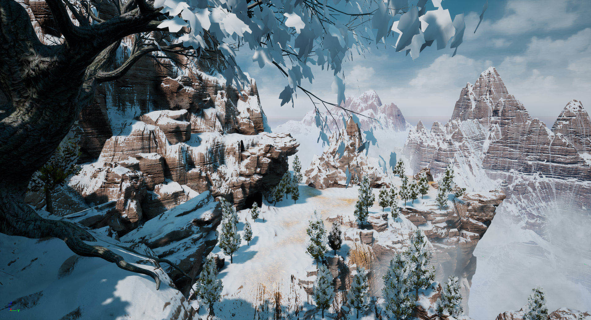 ArtStation - snow cliff, blabla Hua