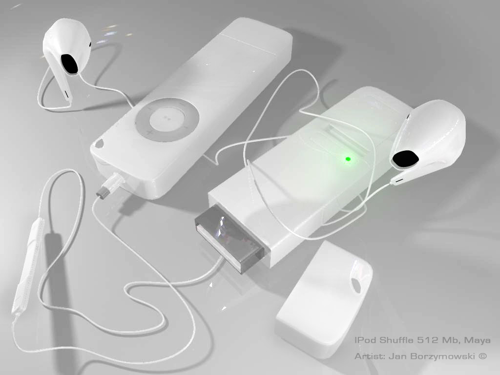 Jan Borzymowski - Vintage Ipod Shuffle, 512 Mb. Made in Maya