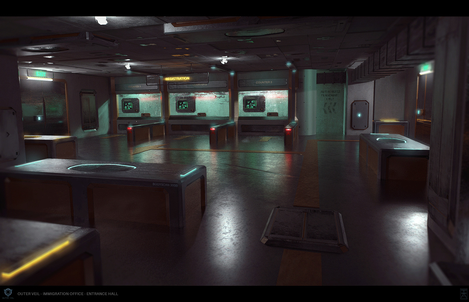 ArtStation - Outer Veil - Coloured Office