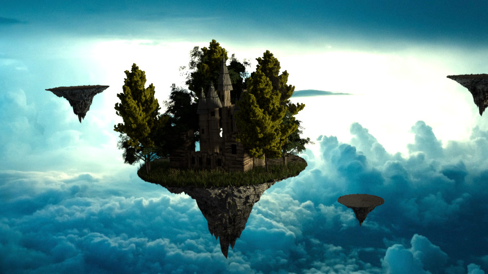 ArtStation - floating land