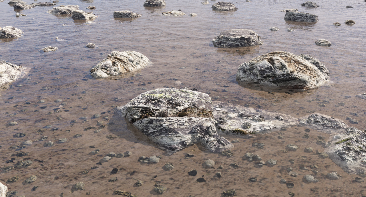 ArtStation - Terragen 3 Water and Rocks