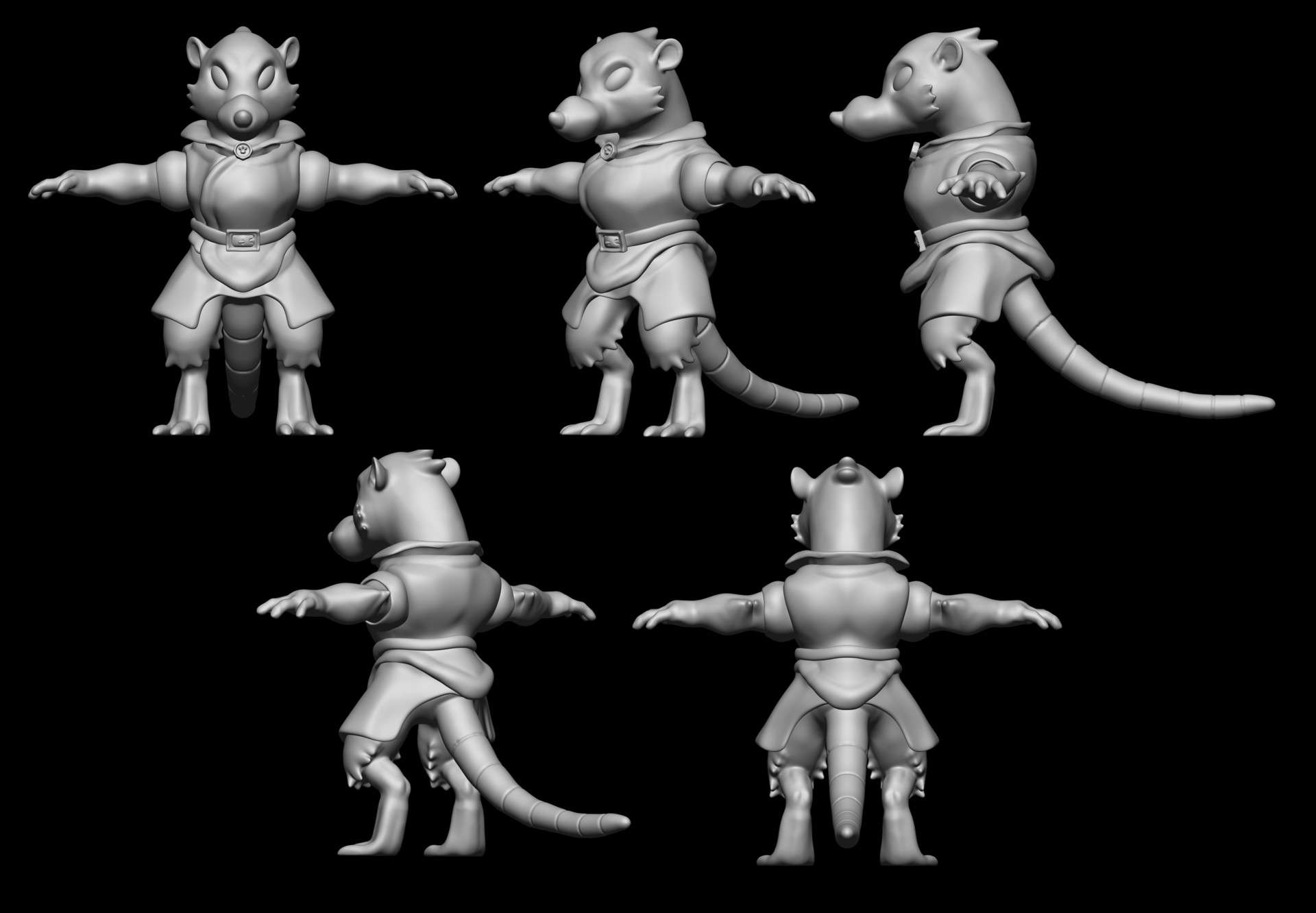 ArtStation - Rescue Tail - Rat Clothes