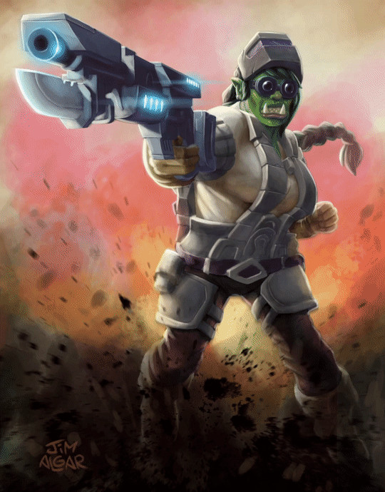 ArtStation - Orc Mechanic Gunner