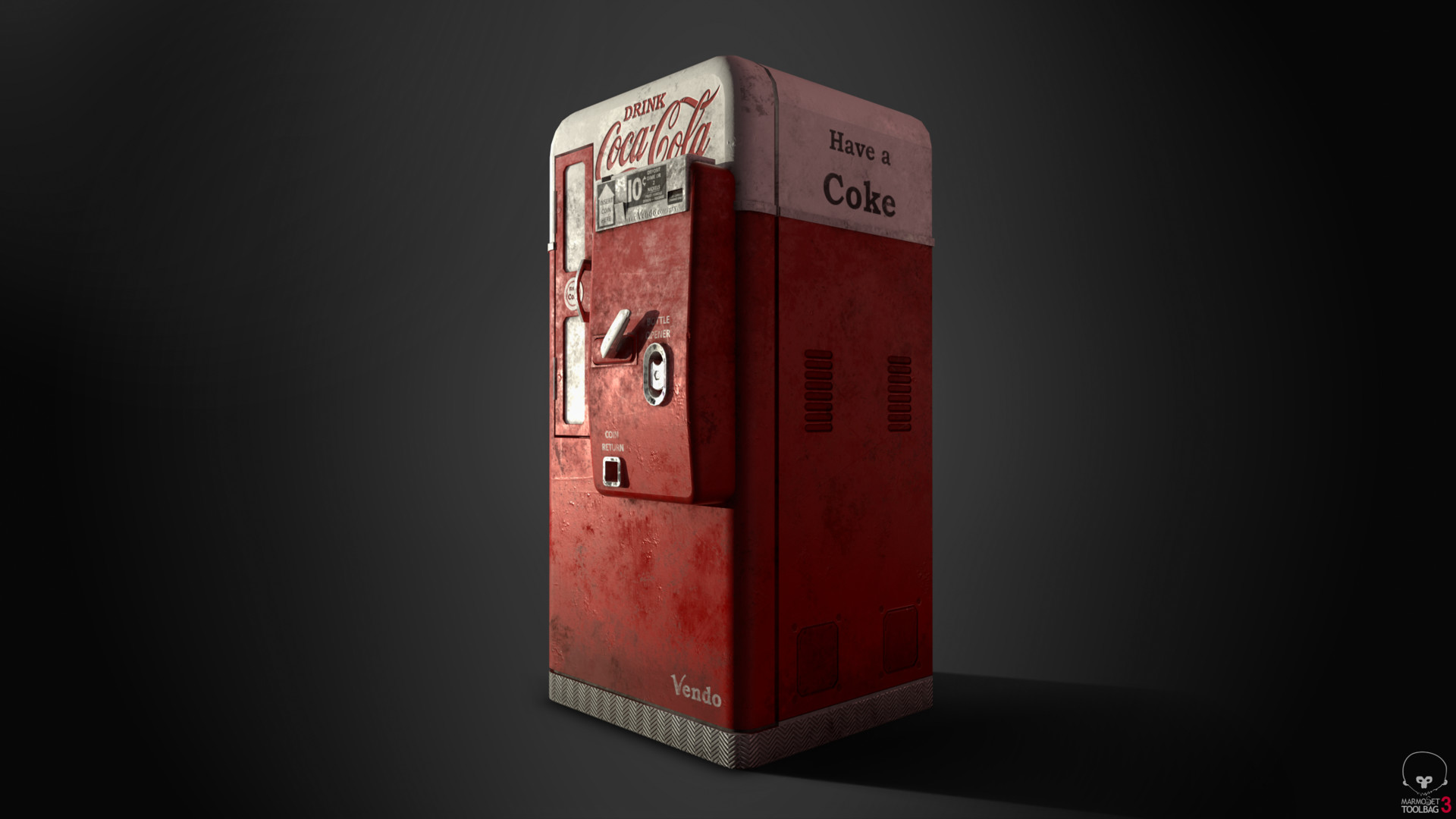 ArtStation - 50's Vendo 39 Coke Machine | Prop