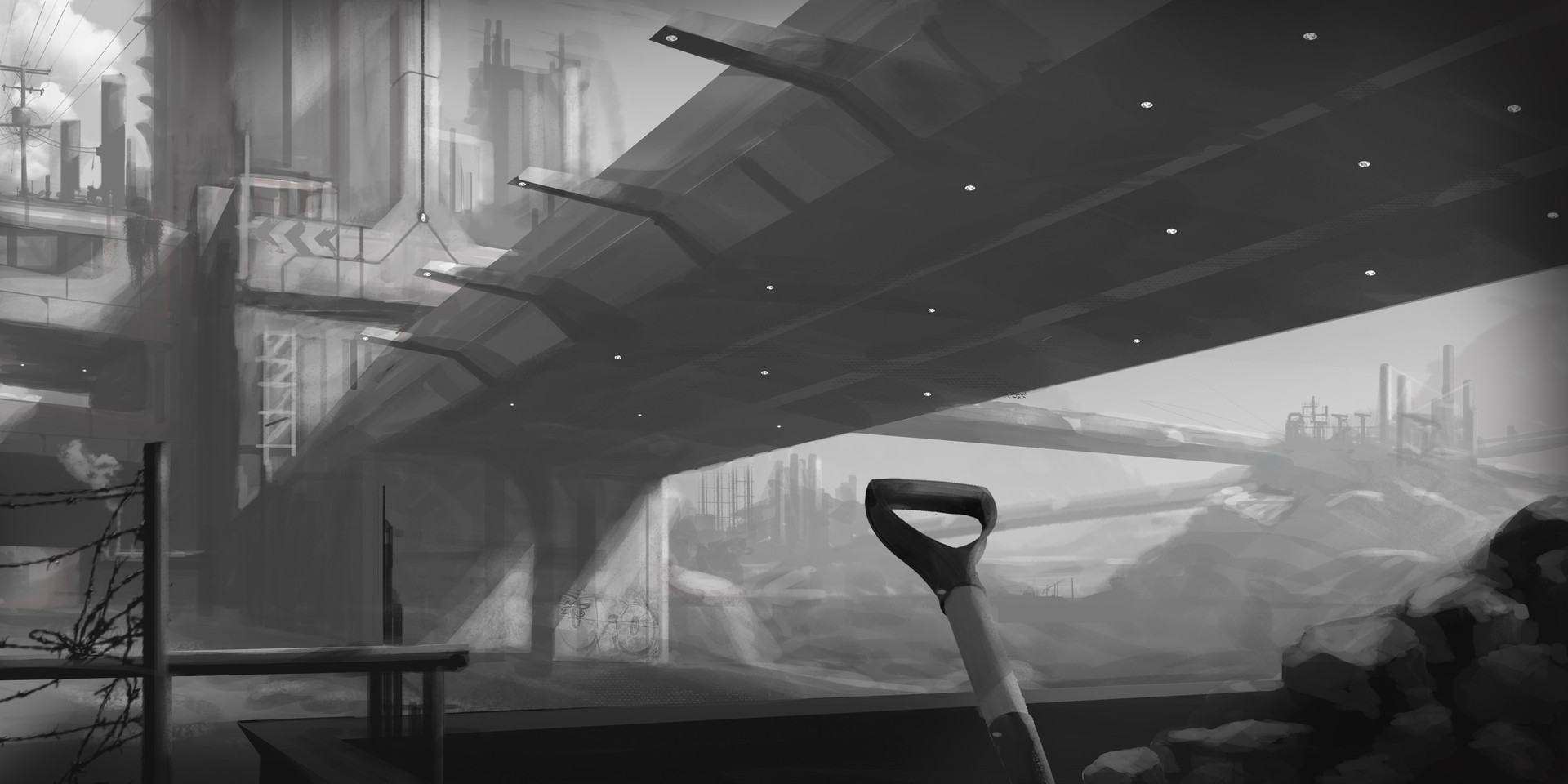 ArtStation - Coal Mine James Paick Style