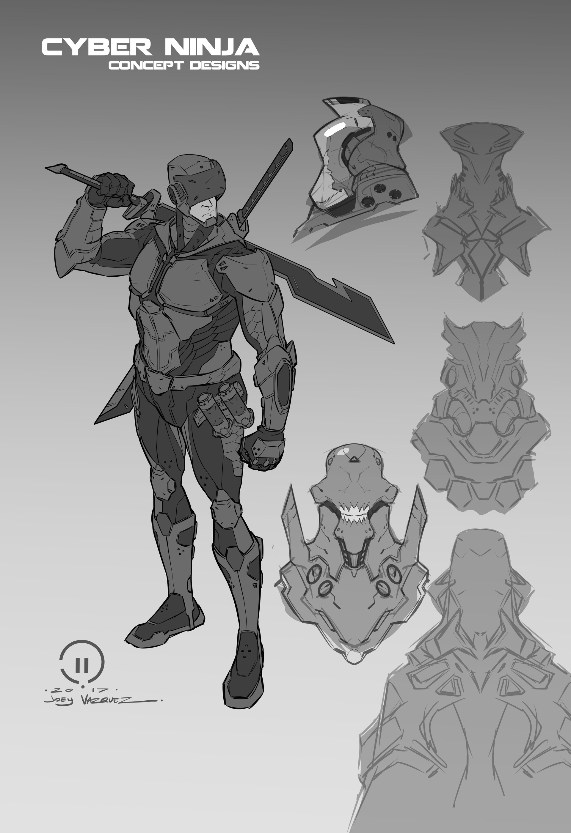 Cyber Ninja Concept Art