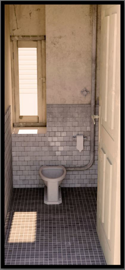 ArtStation - Toilet scene
