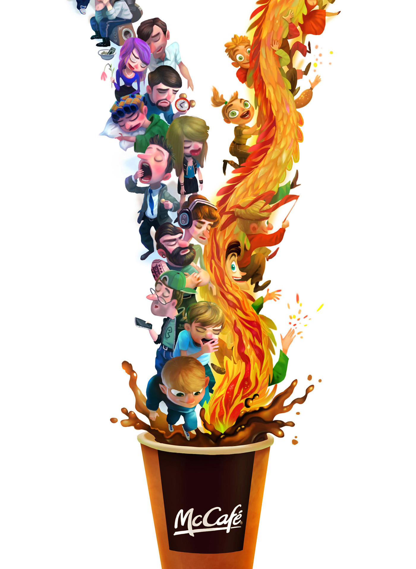 ArtStation - McCafe poster for Chinese market