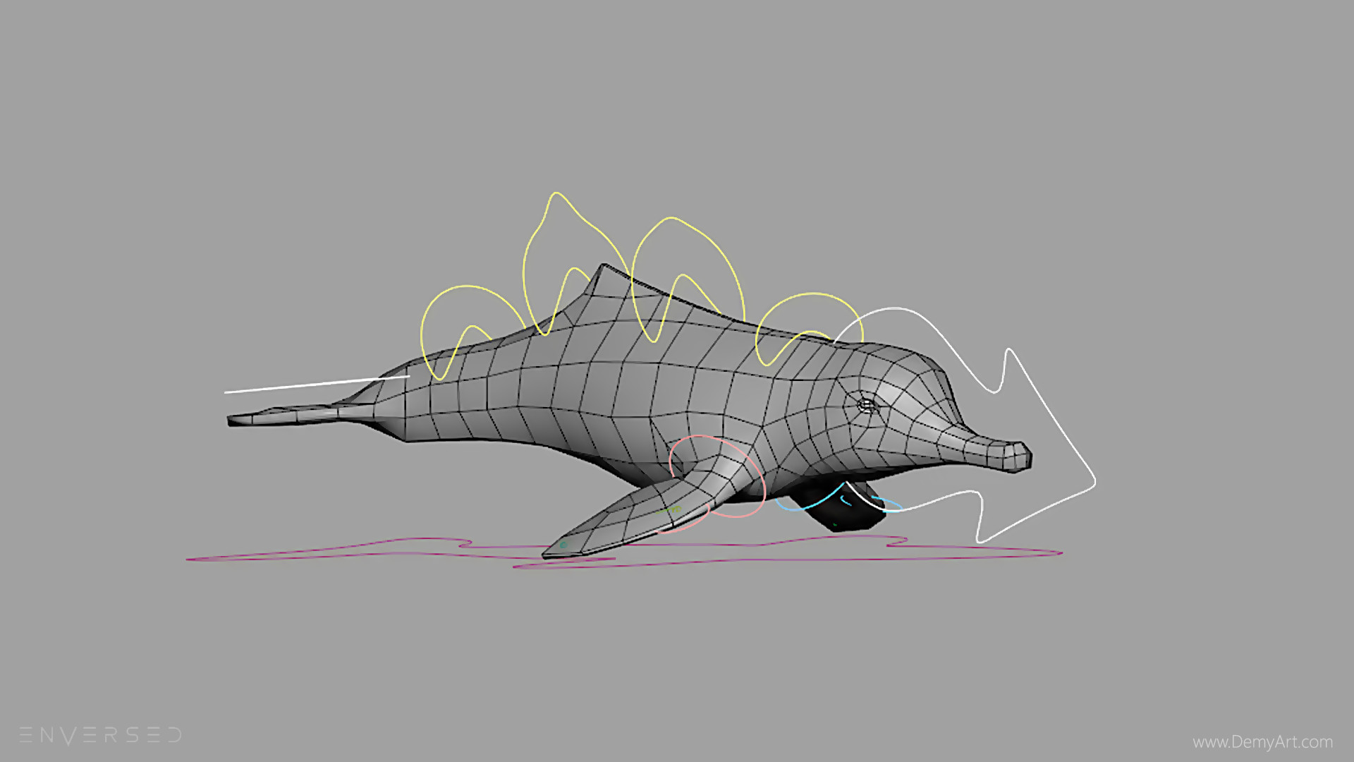 Demy Heemskerk - Low poly Dolphin