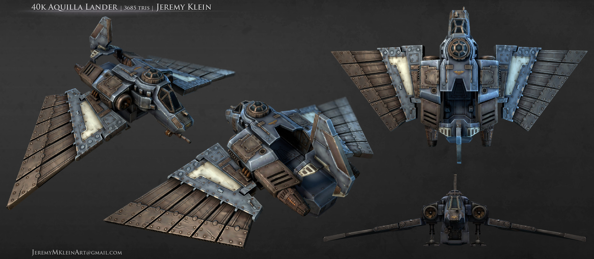 ArtStation - 40k Aquilla Lander, Jeremy Klein