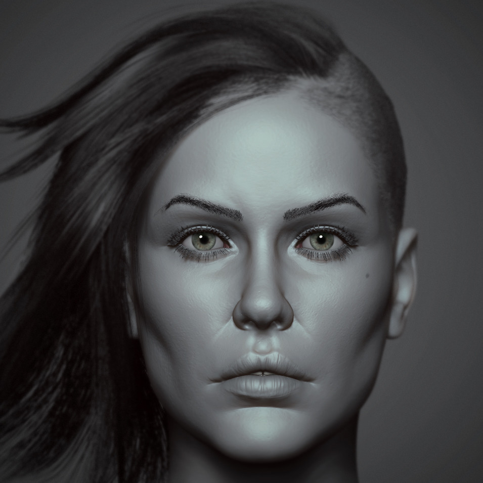 ArtStation - Female Head Sculpt