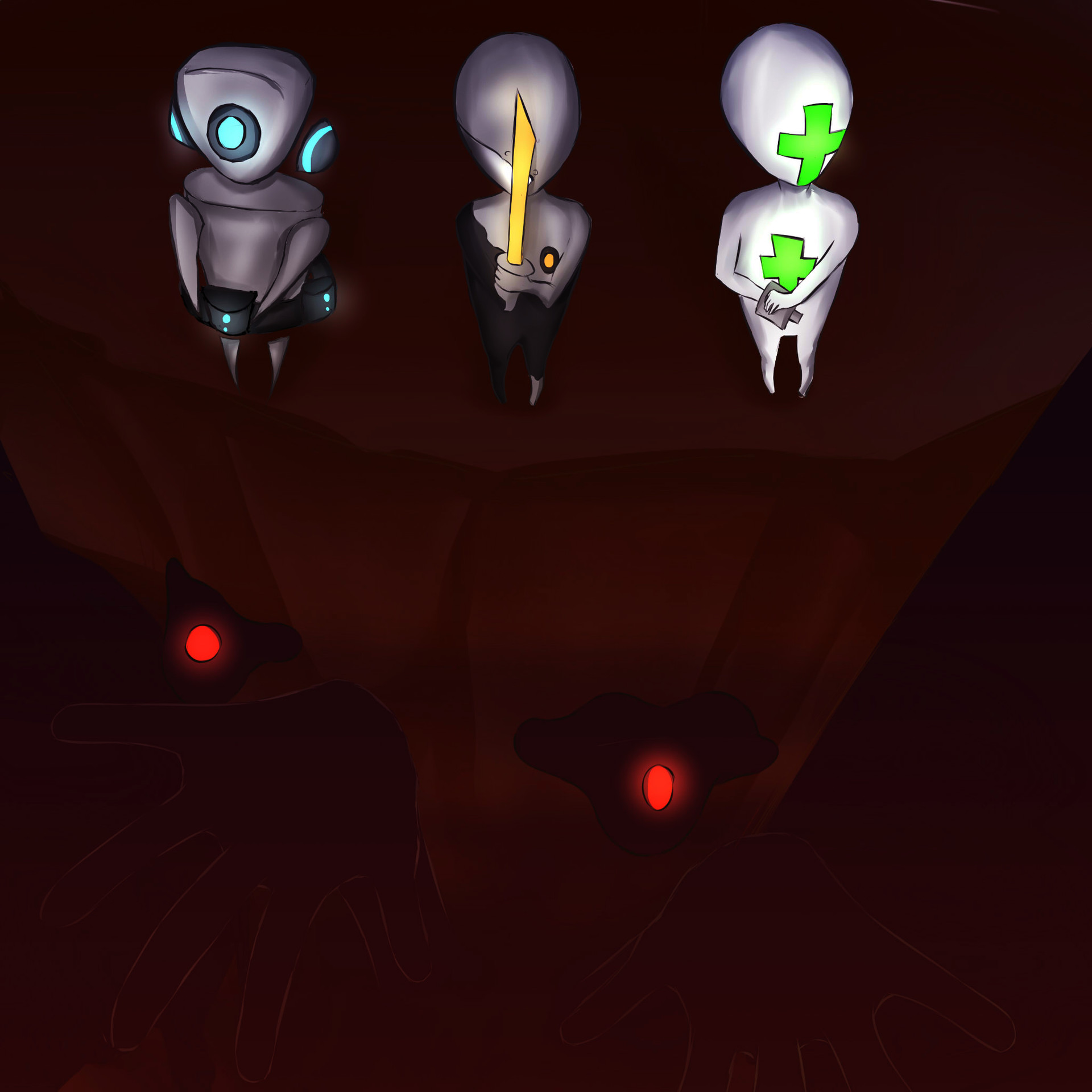 ArtStation - Robot Trio ready for action!