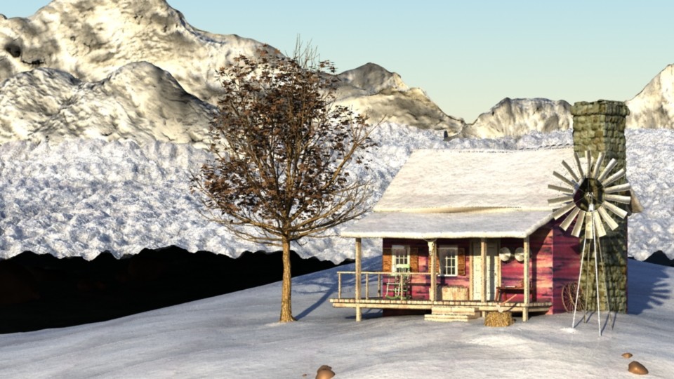 ArtStation - Displacements y bump maps con luces exteriores