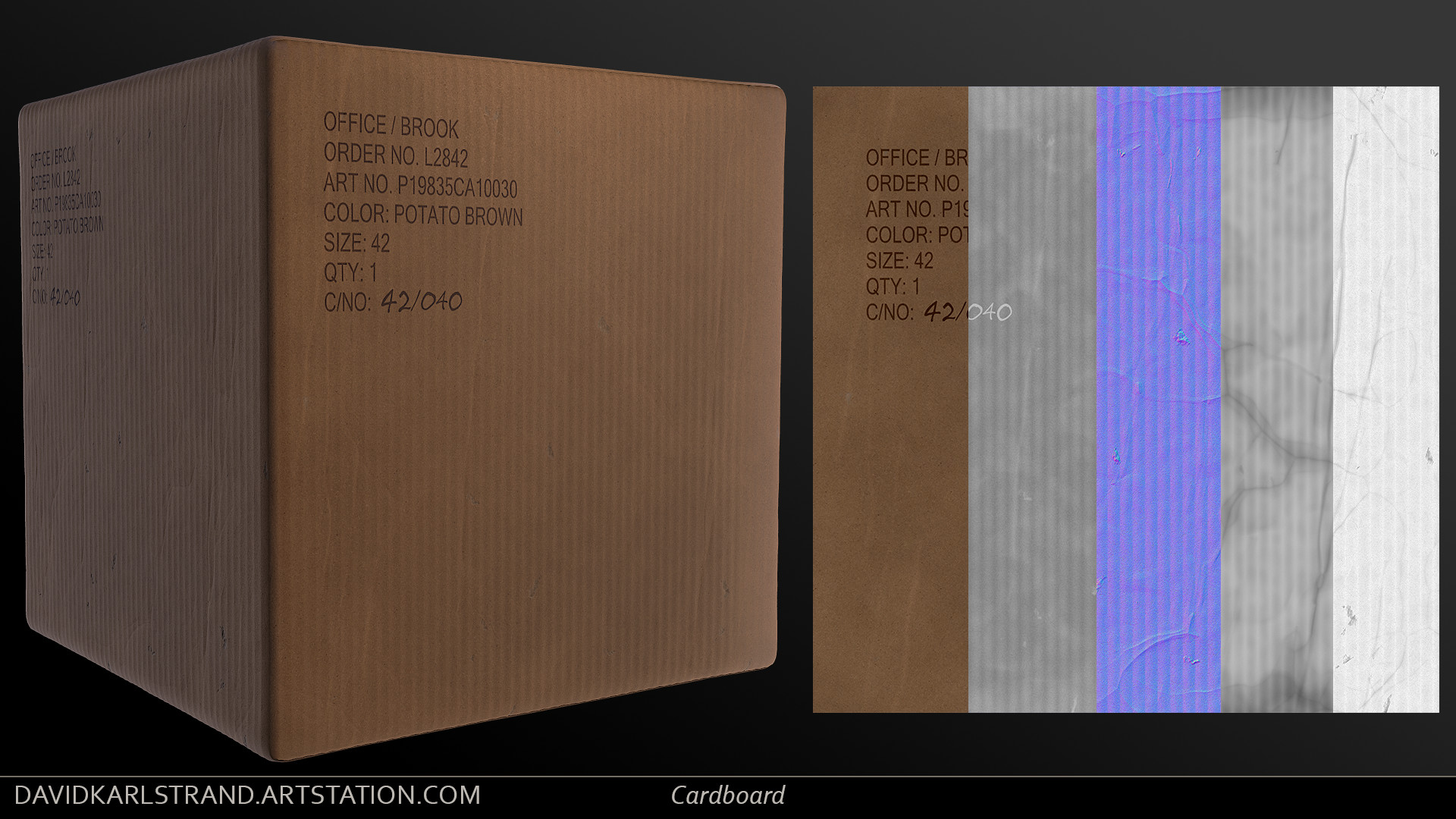David Karlstrand - Procedural Cardboard Material