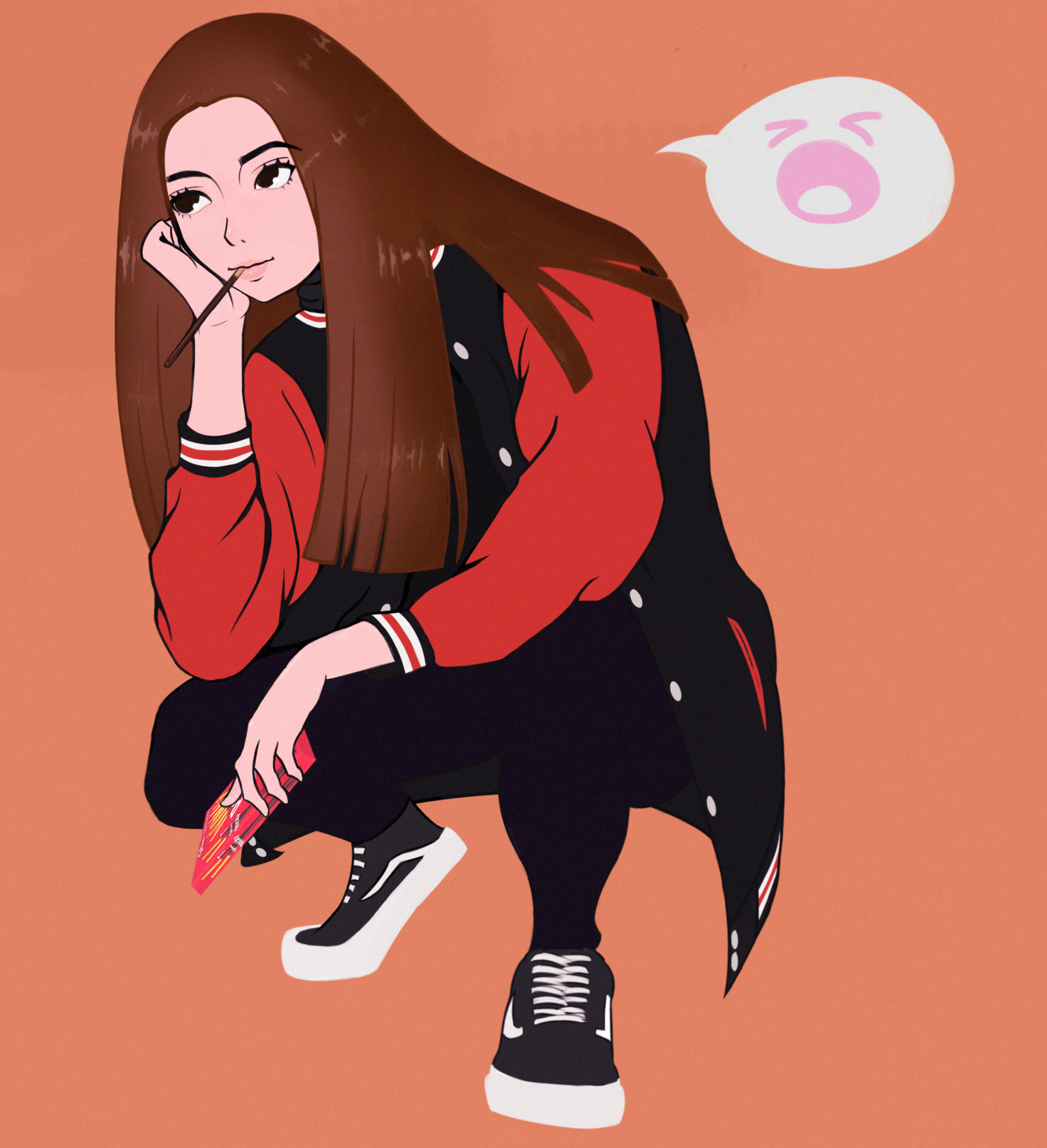 ArtStation - Girl Yawning