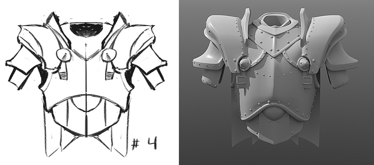 Simple Armor Drawing