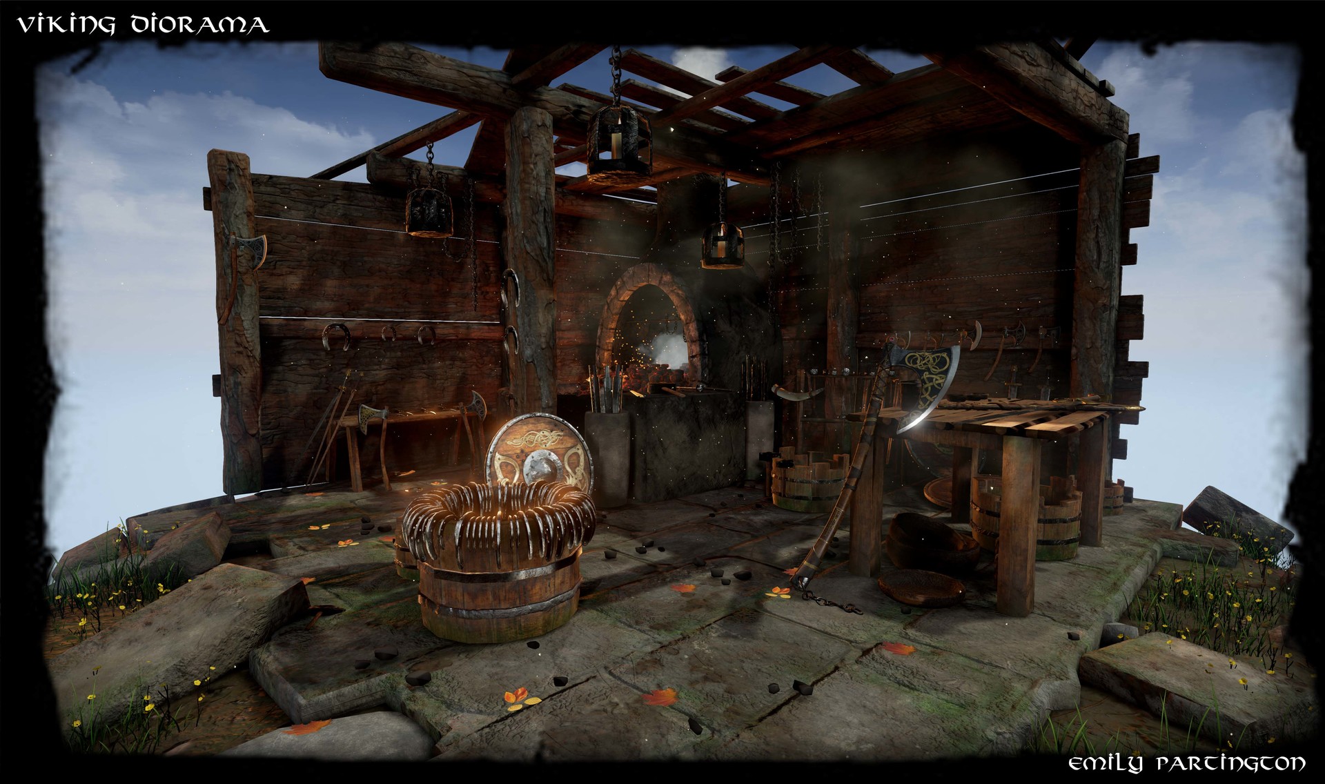 Emily Partington - Viking Blacksmith Diorama