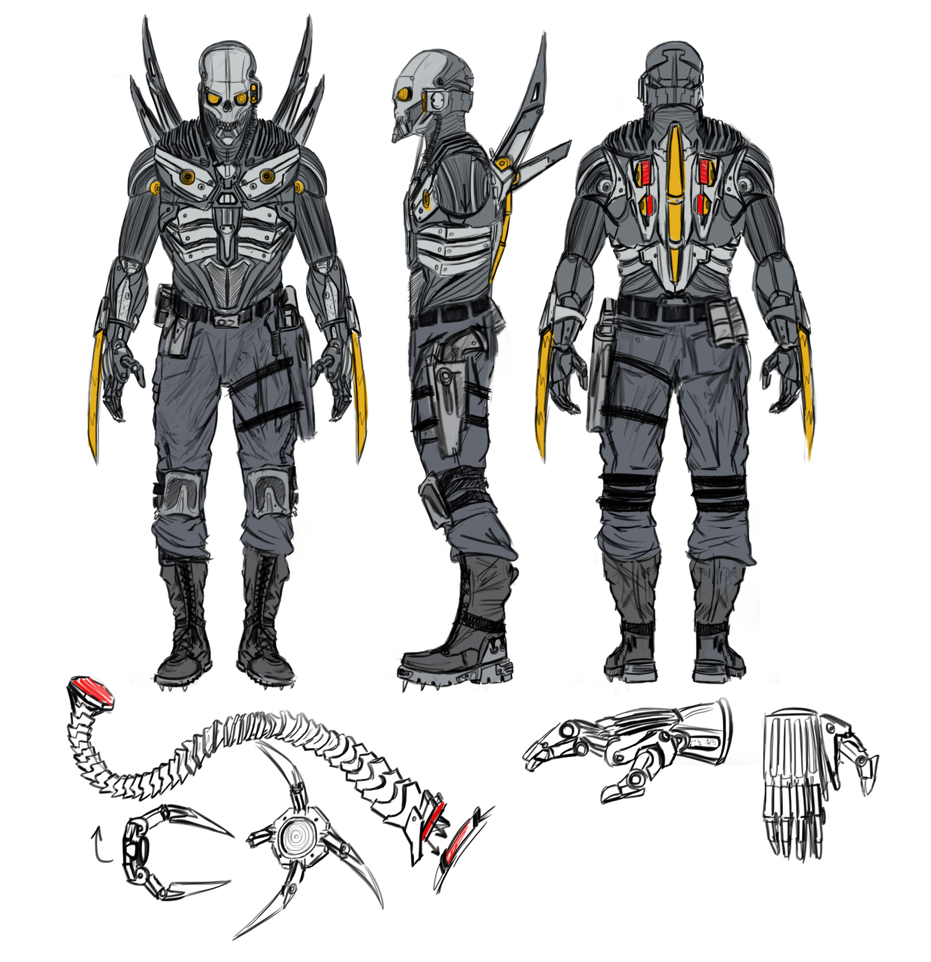 ArtStation - Cyber Assassin concept