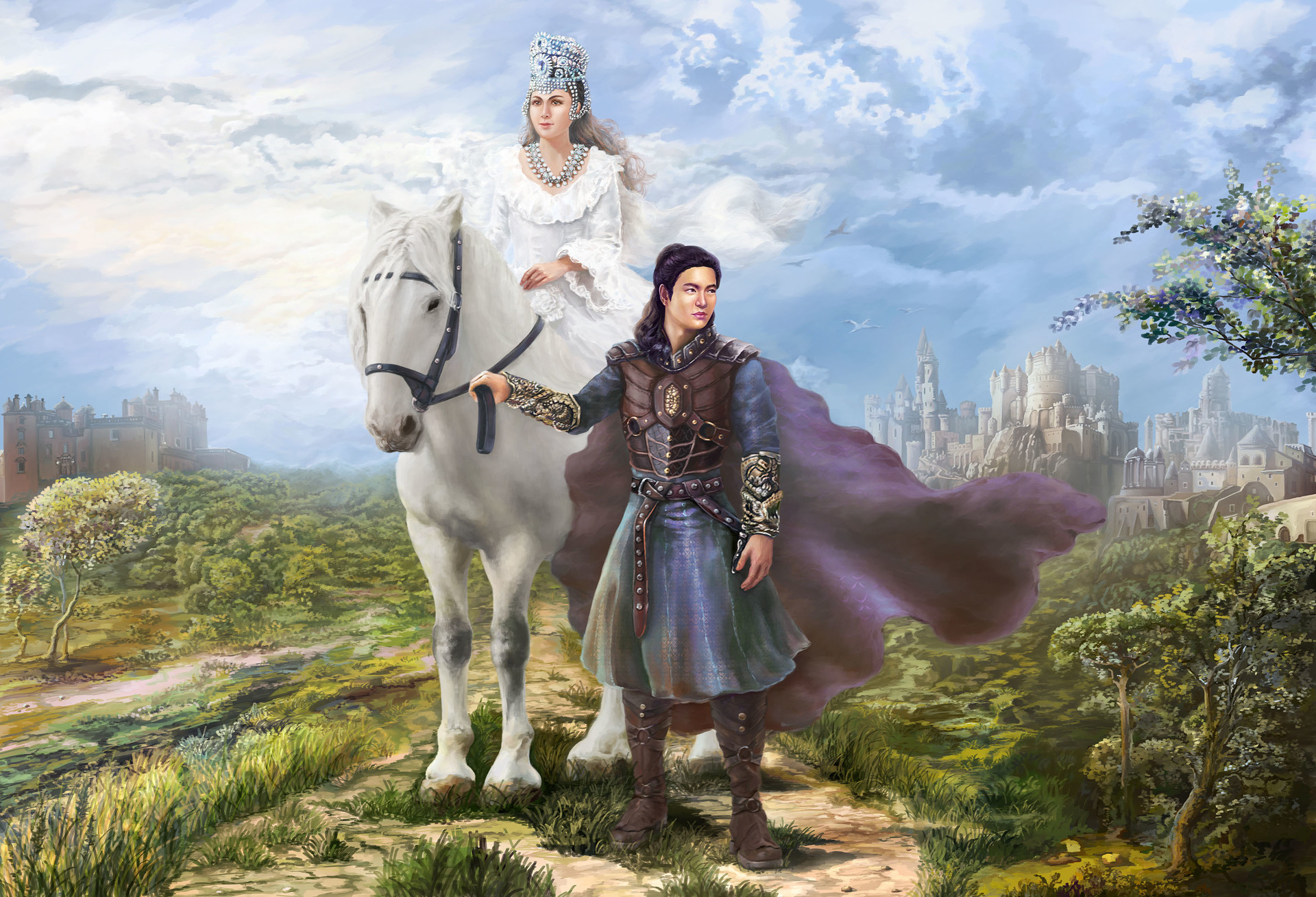 ArtStation - The Princess and the Warrior. On the way