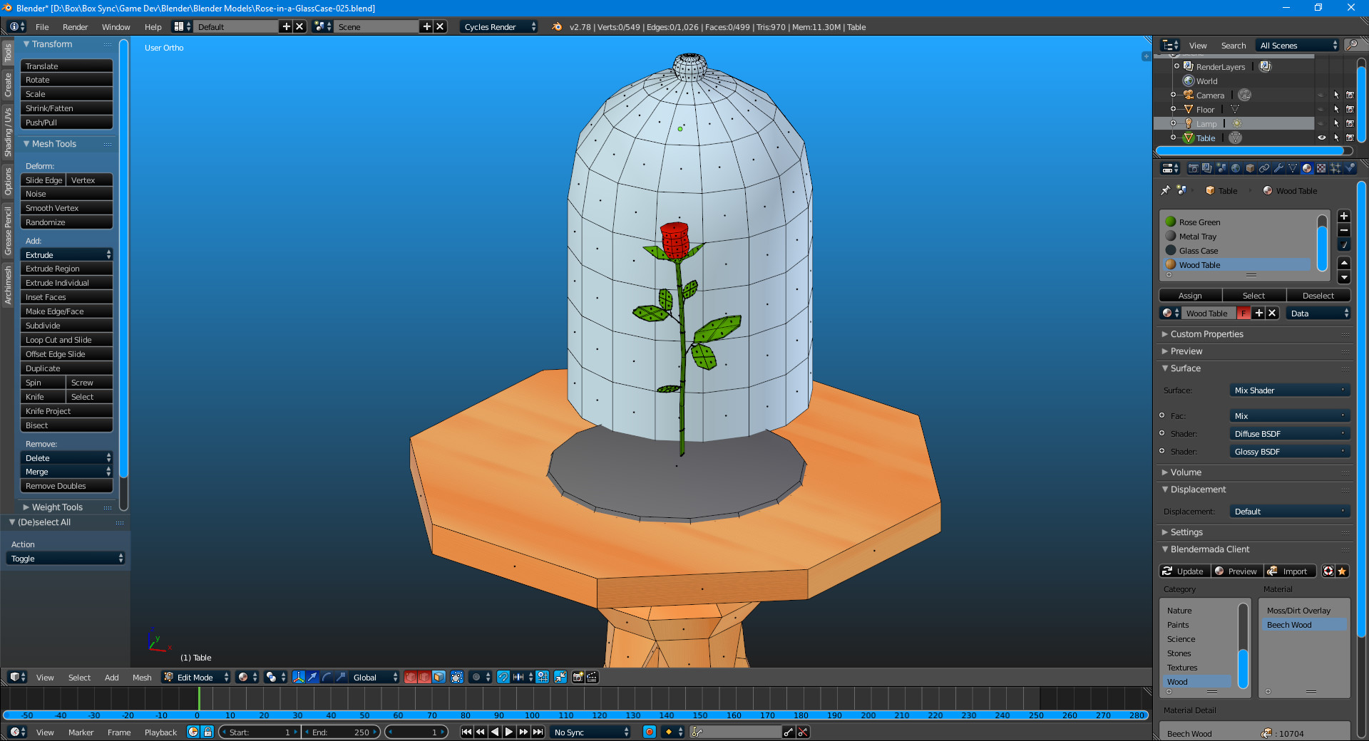 Kade Markoux - Glass Cased Rose