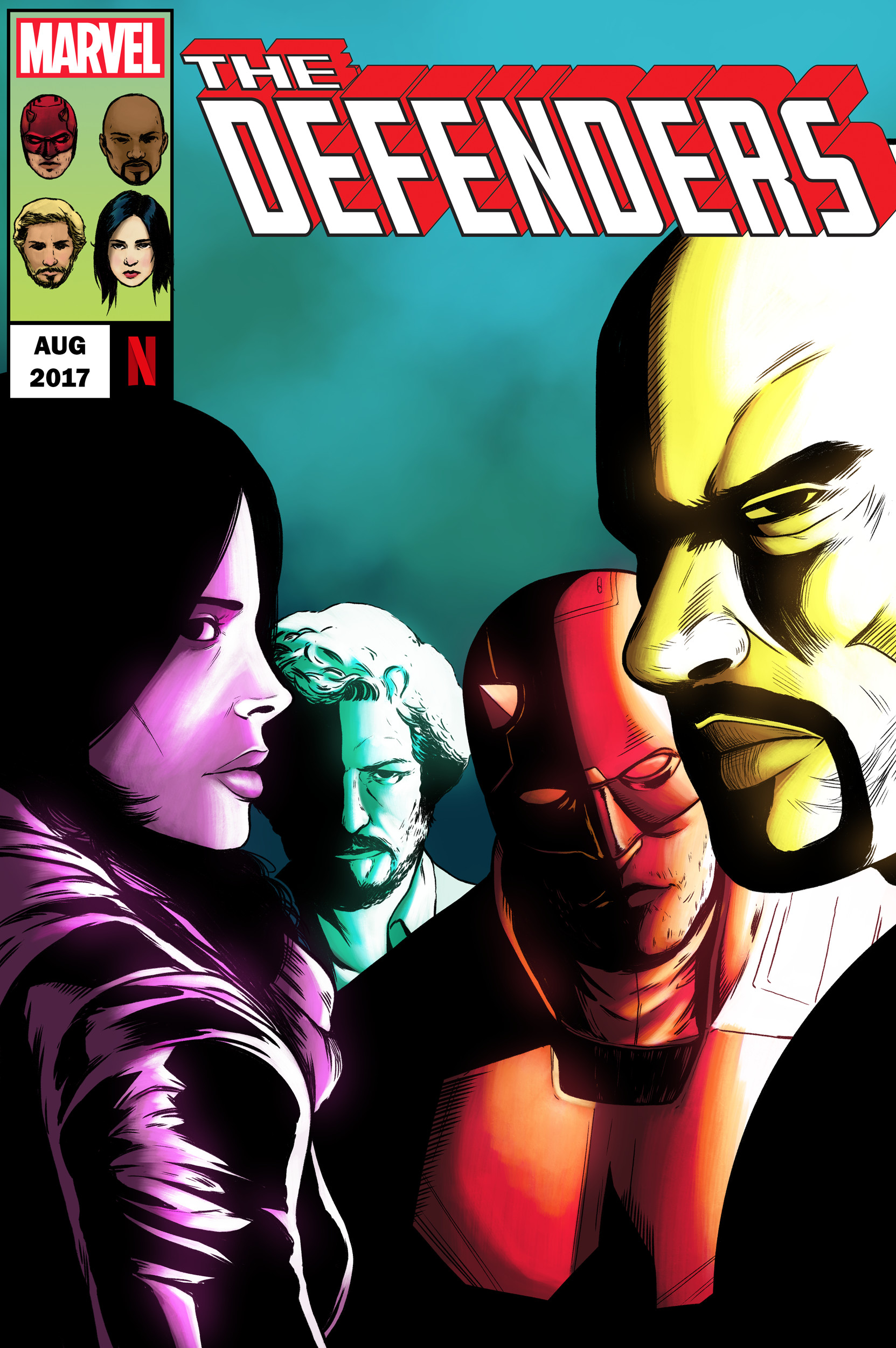 ArtStation - The Defenders Issue 128 Cover Remake