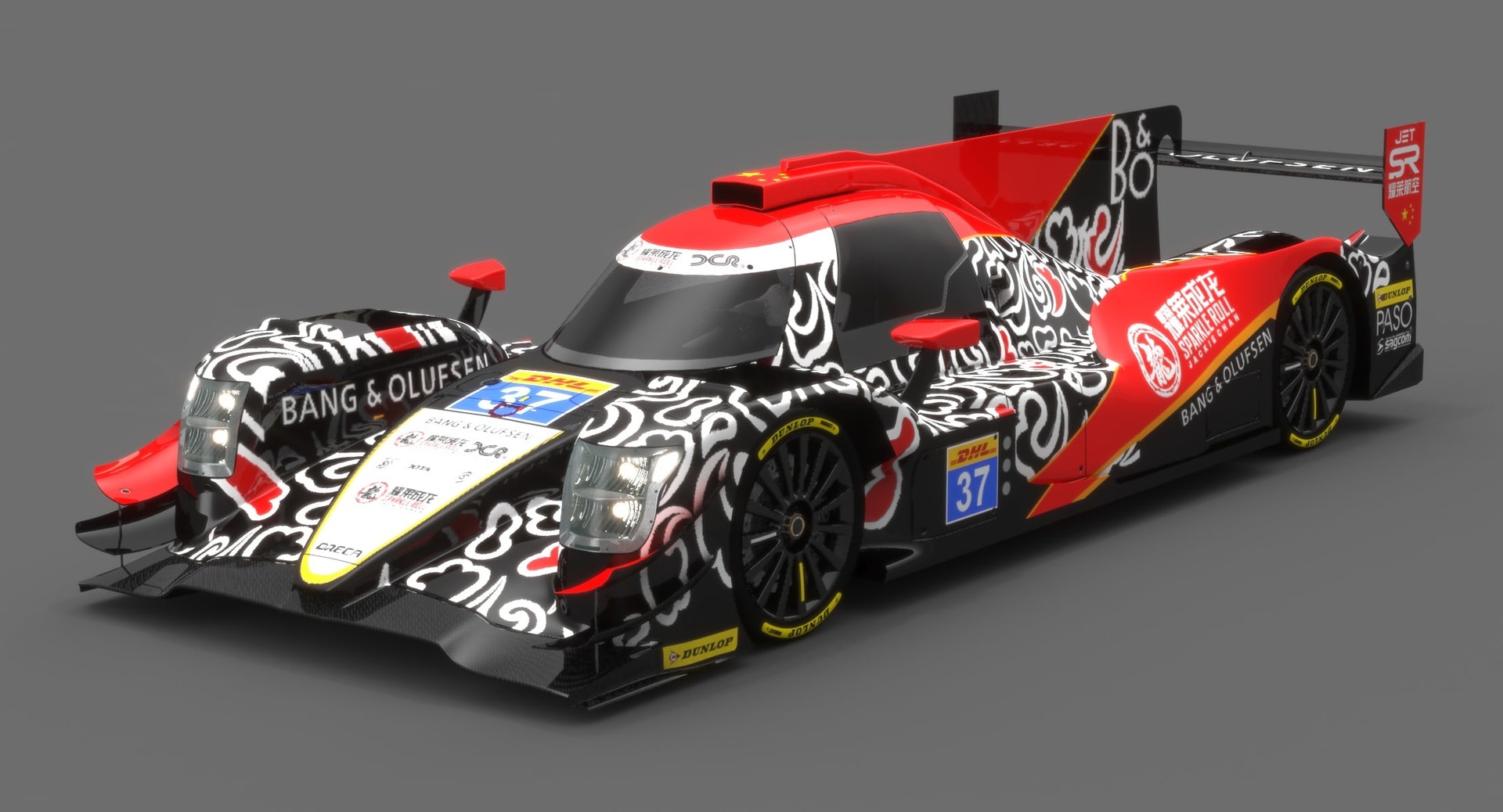 OpticalDreamSoft - Jackie Chan DC Racing LMP2 WEC Season 2017 3D model