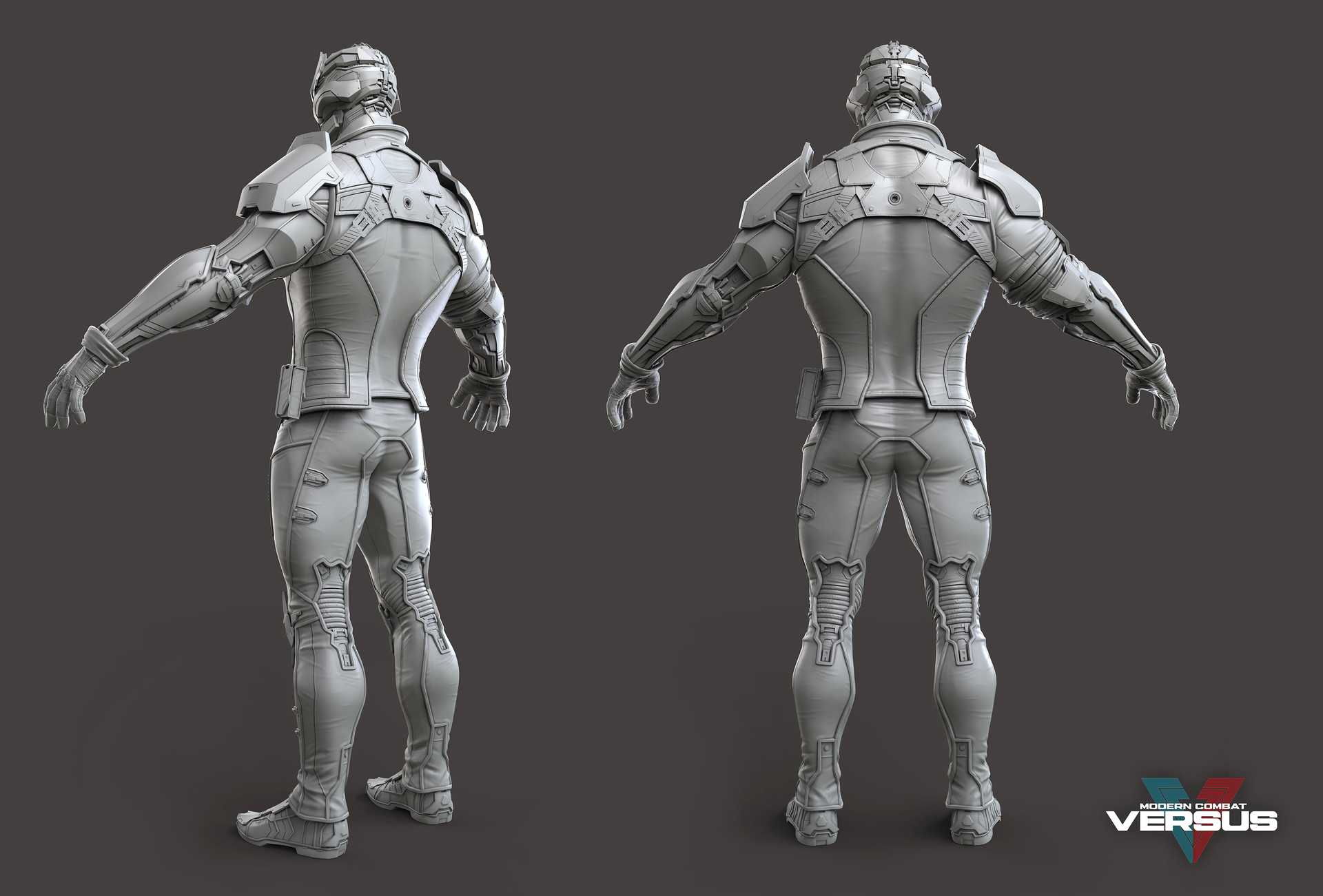 Rodrigue Pralier - Monark Zbrush scuplt - Modern Combat Versus - Gameloft