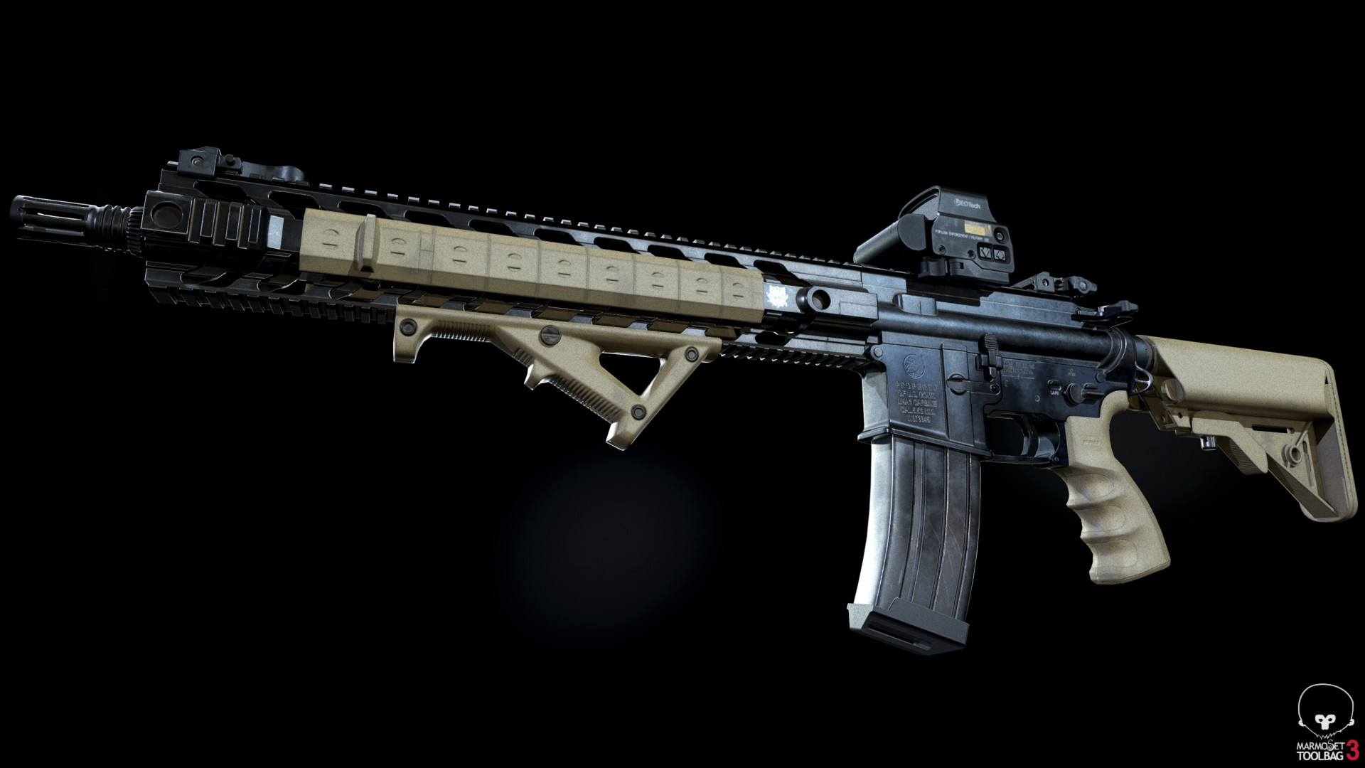 Skydiver Studios - MK18,..... eotech, Docter and Trijicon Acog scopes ...