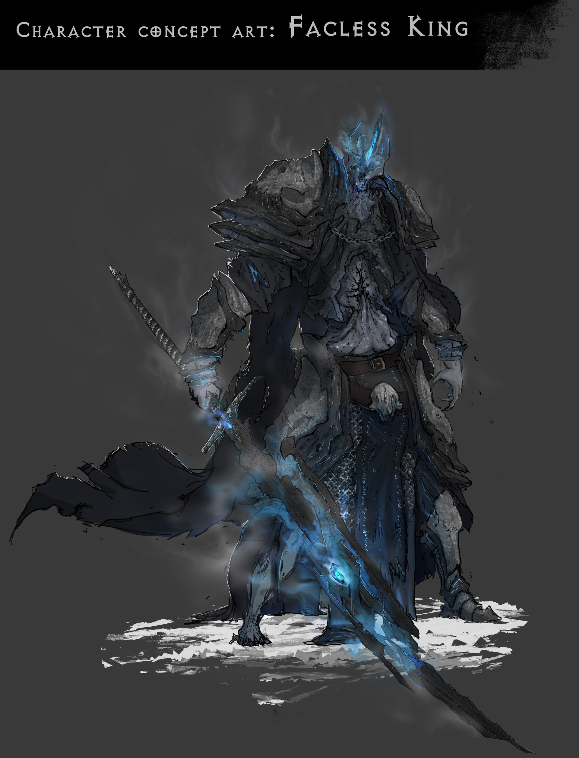 ArtStation - Character Concept Art: Facless King
