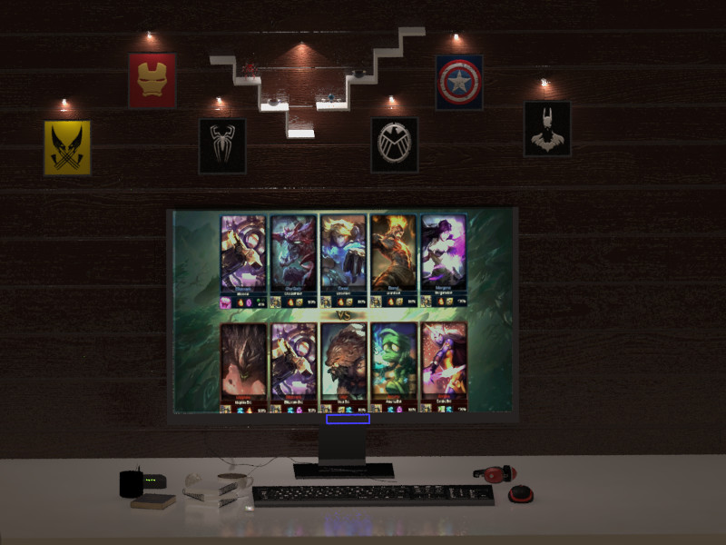 ArtStation - computer desk