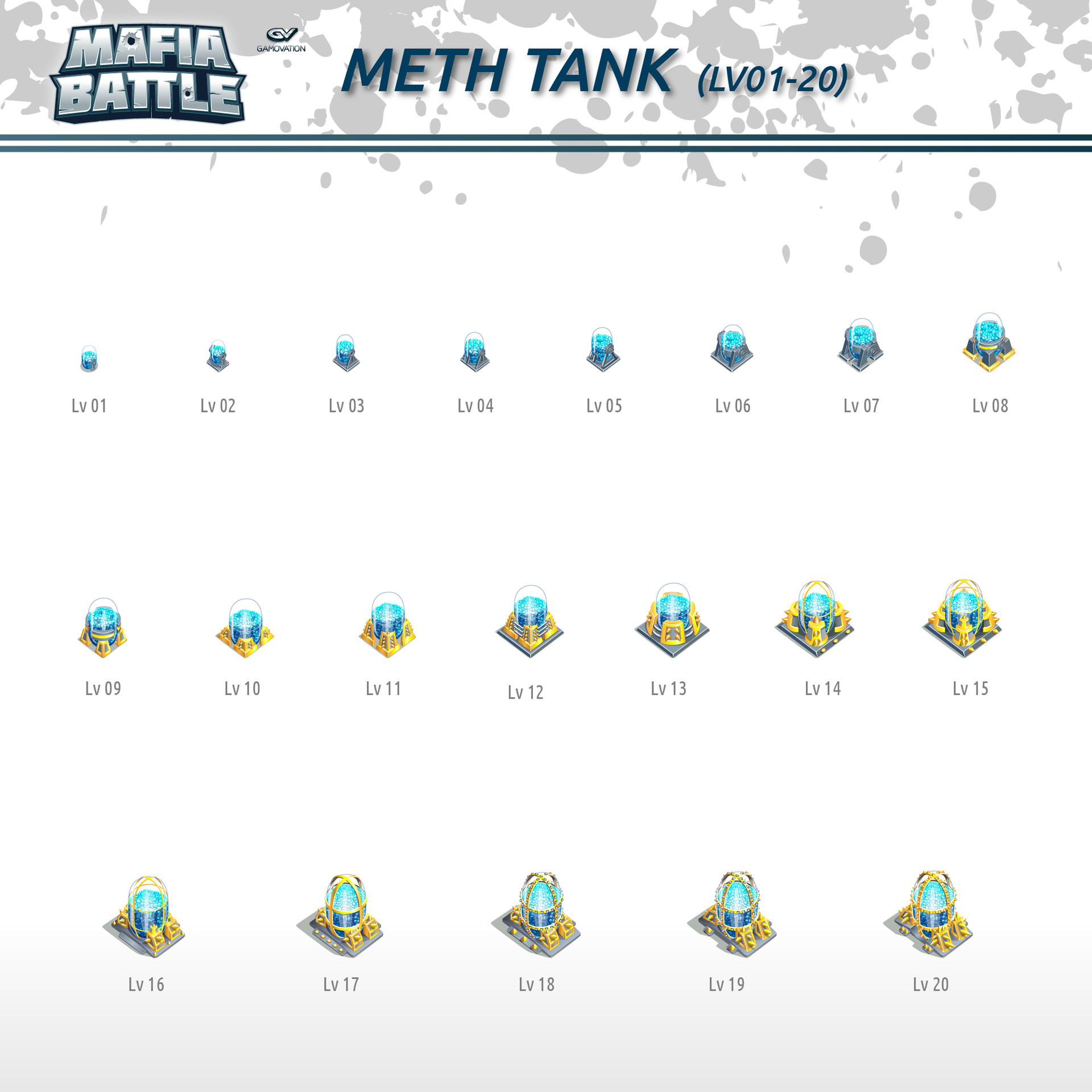 Tim Lai - MAFIA BATTLE EMPIRE Building - Meth Tank lv01-20