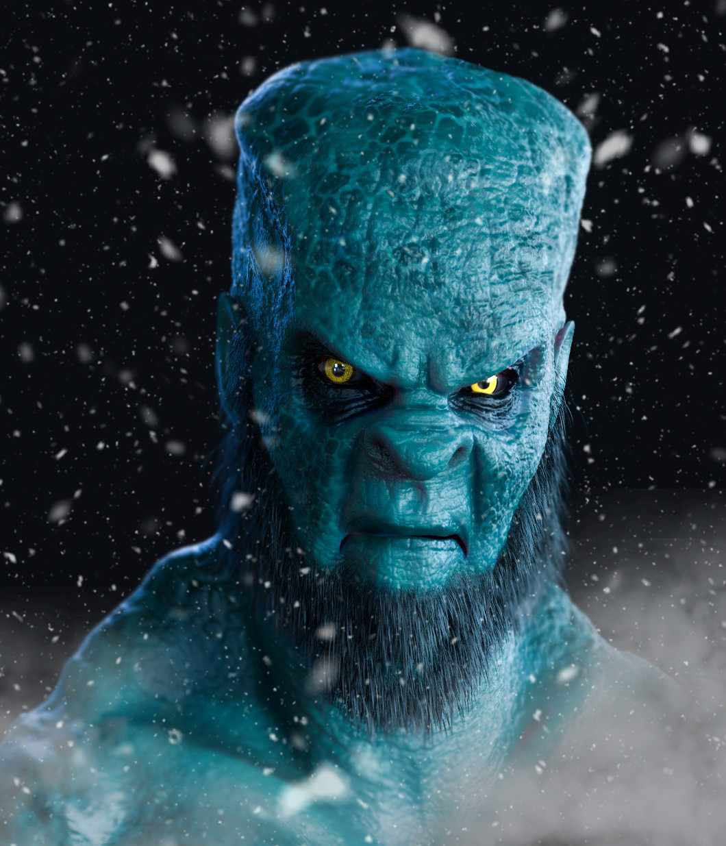 ArtStation - Blue Monster