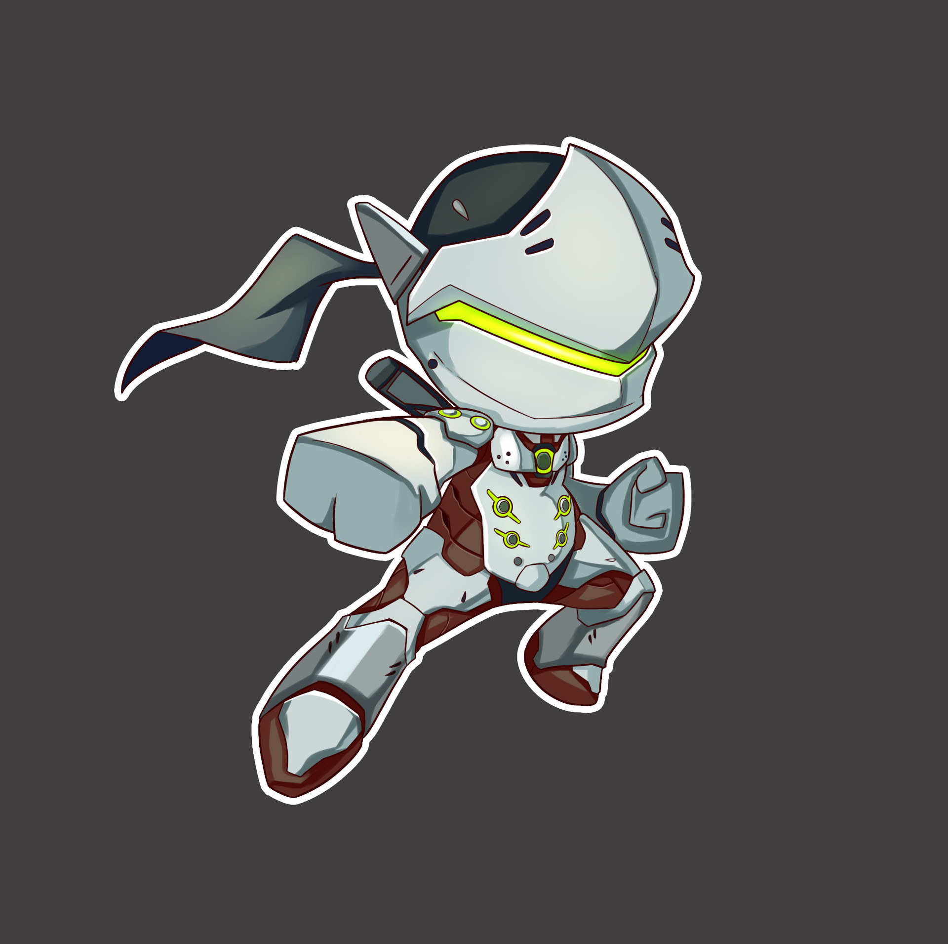 how to draw chibi genji