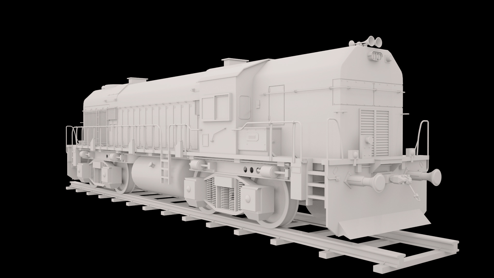 ArtStation - Indian railway diesel engine
