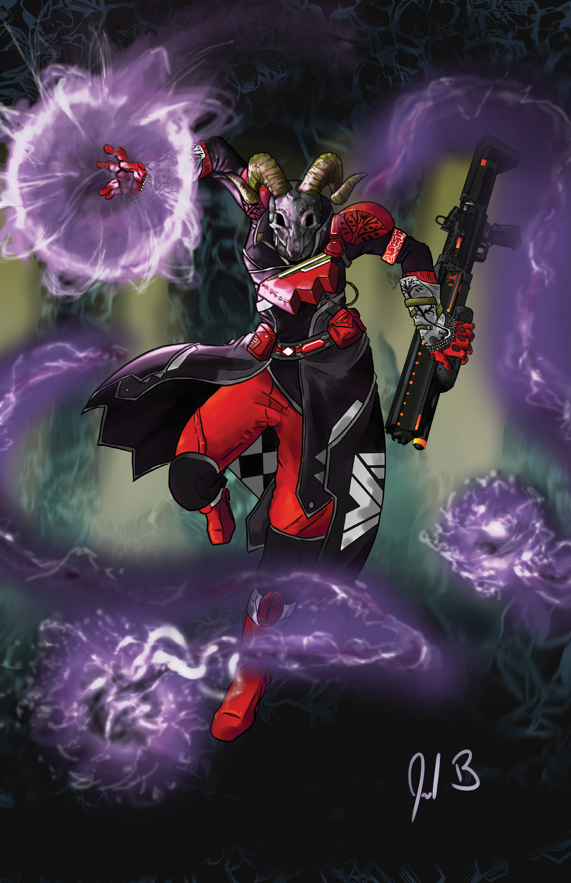 ArtStation - Walk the Void (Destiny Warlock)