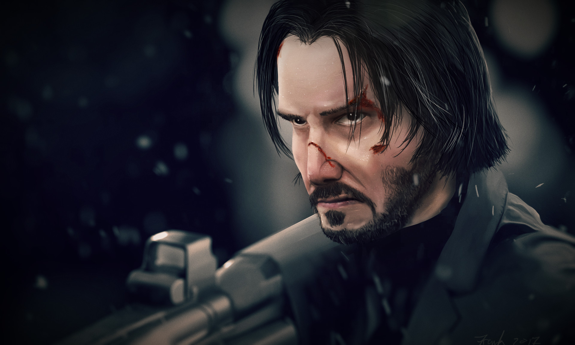 ArtStation - John Wick Portrait