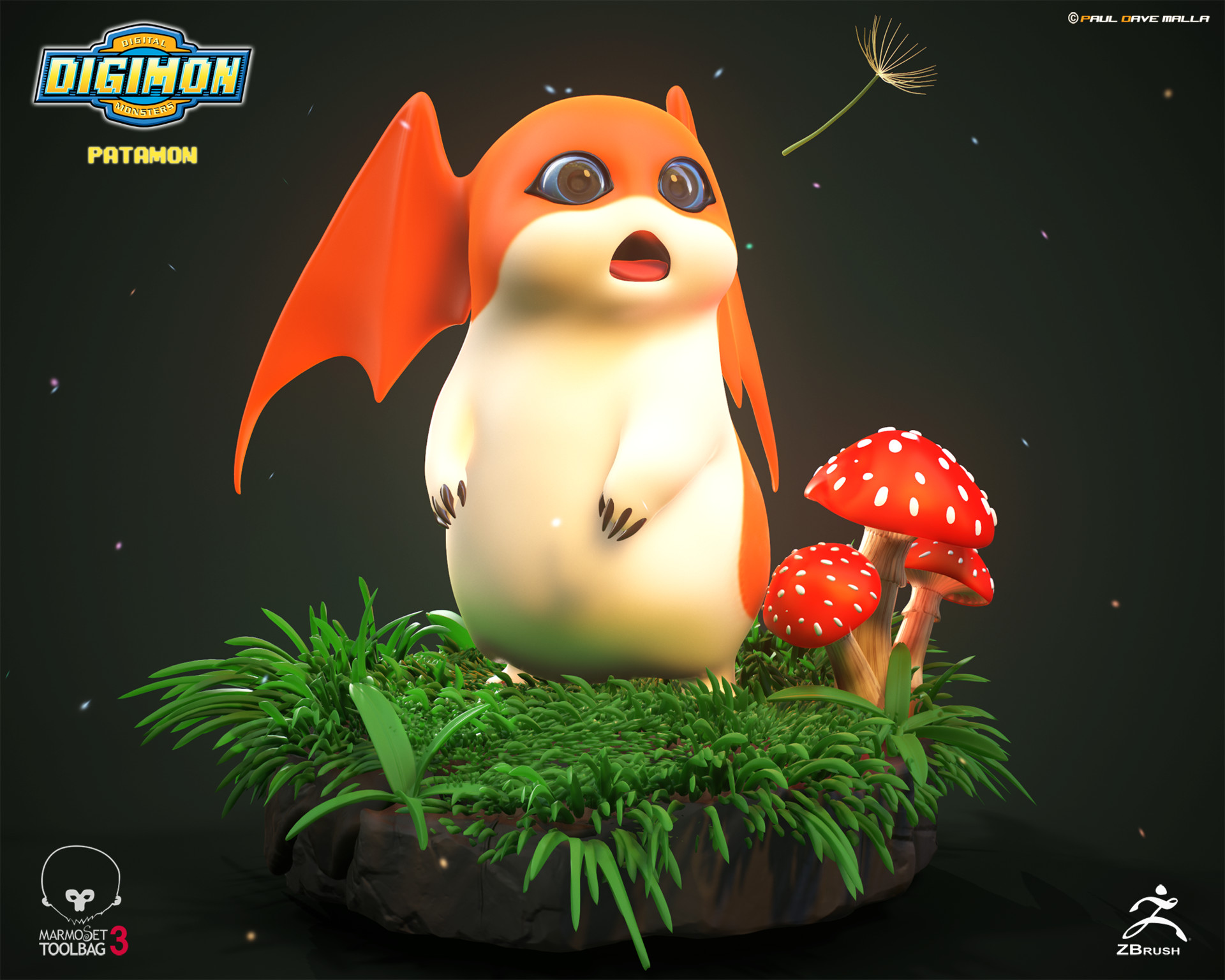 ArtStation - DIGIMON-PATAMON FanArt
