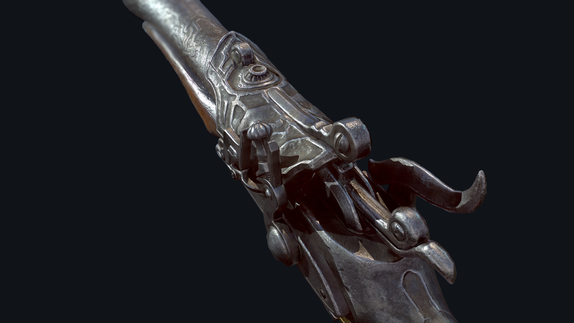Vijay Singh - Fanart Bloodborne Hunter Pistol.