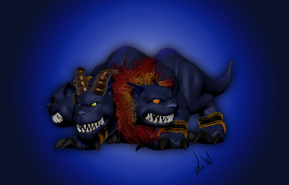 ArtStation - Cerberus 3D model (2017)