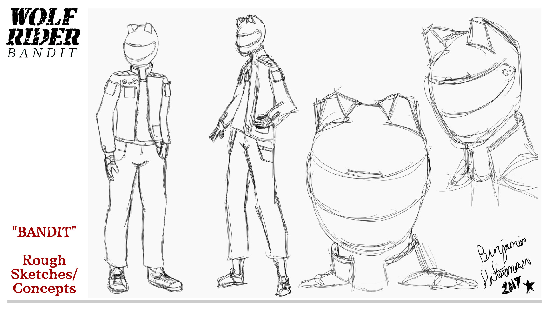 ArtStation - Wolf Rider Bandit: Bandit Rough Sketches