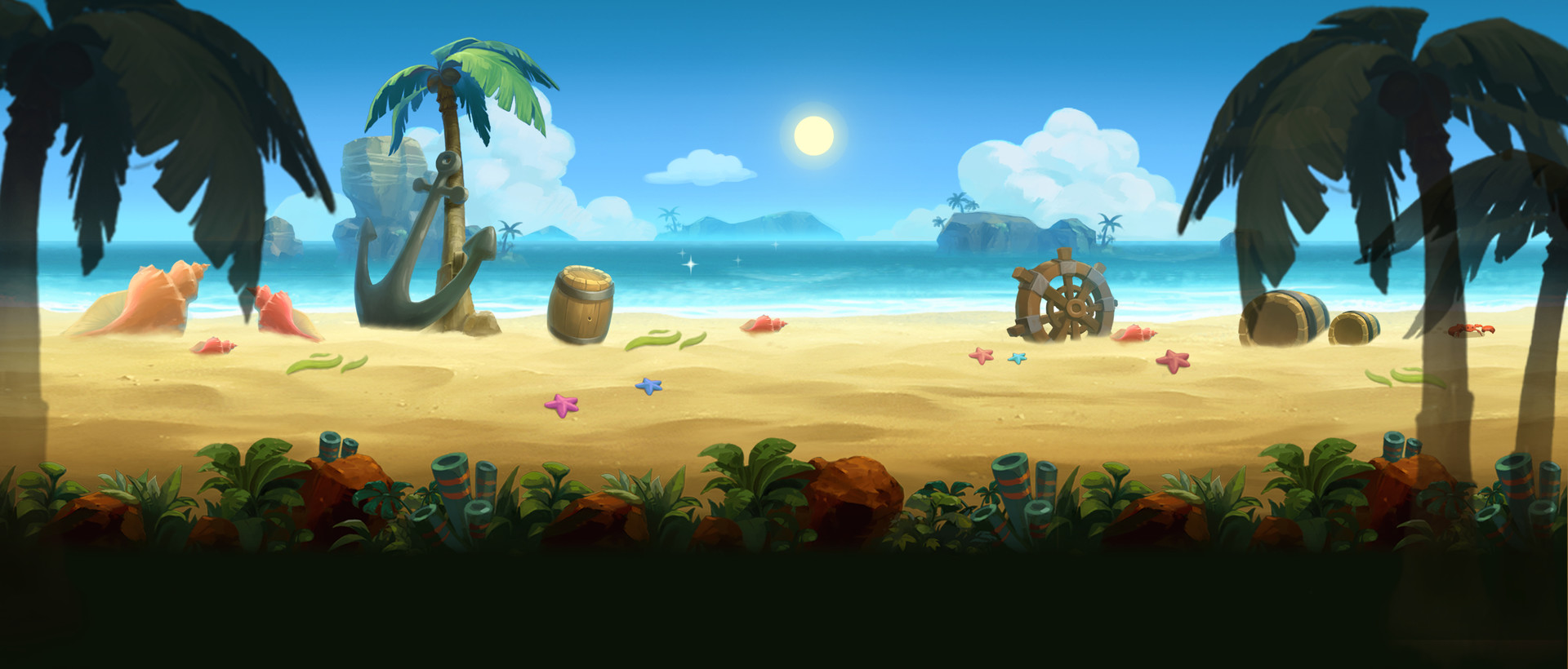 ArtStation - Side-Scrolling_Beach