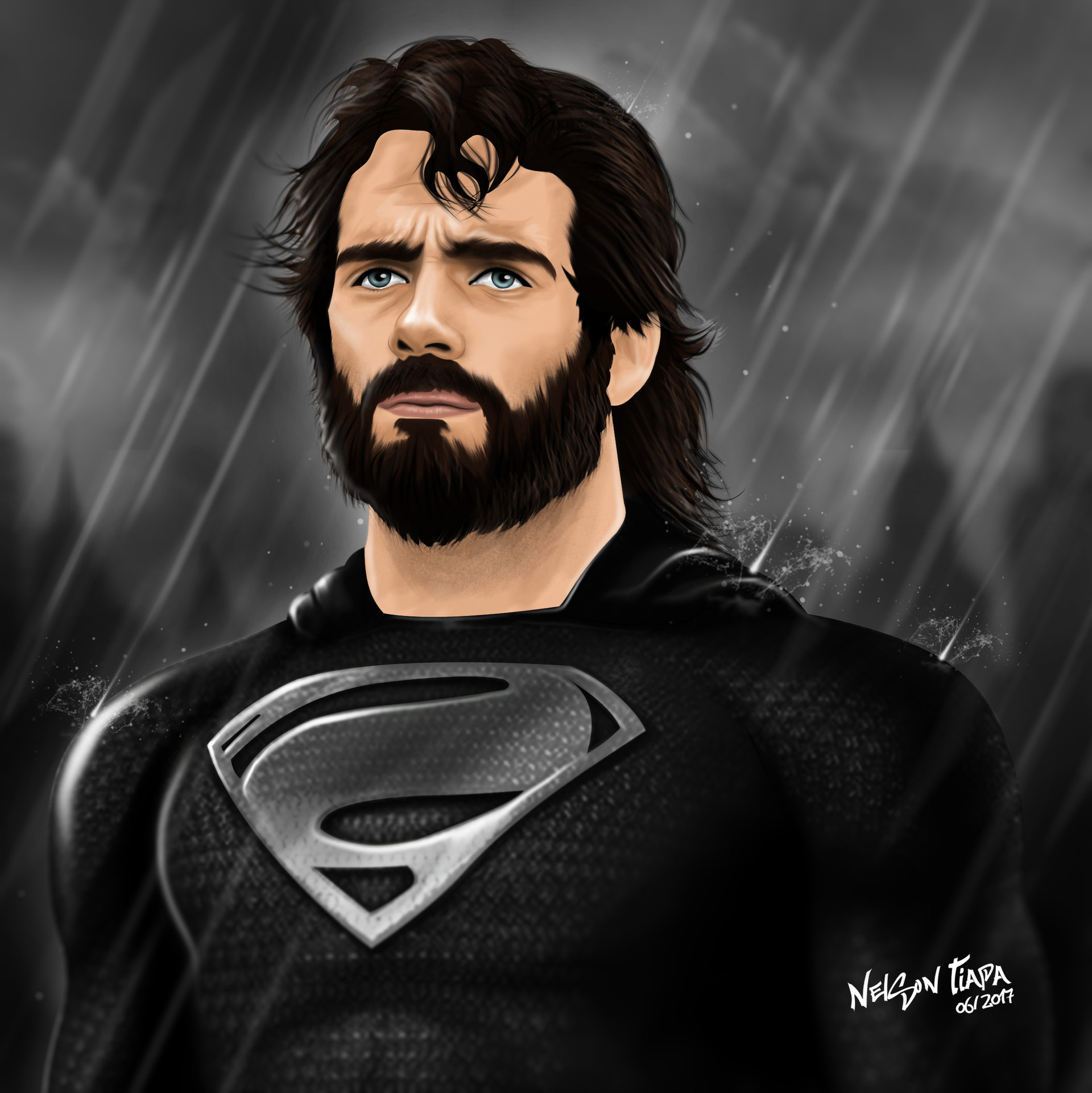 Barba Superman Justice League Justice League: Black Superman Poteva