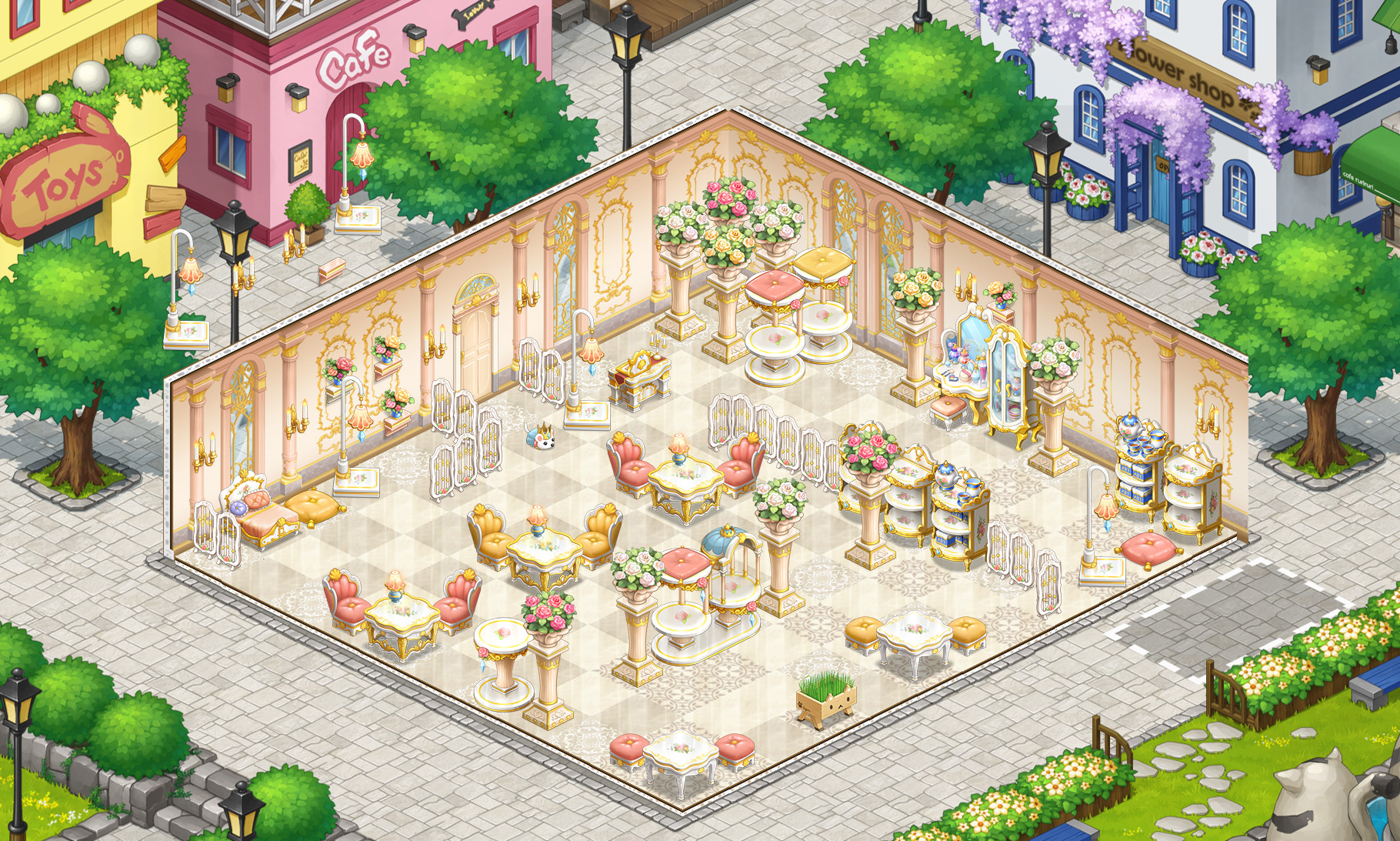 ArtStation - Mobile Game_catcafe_rococo