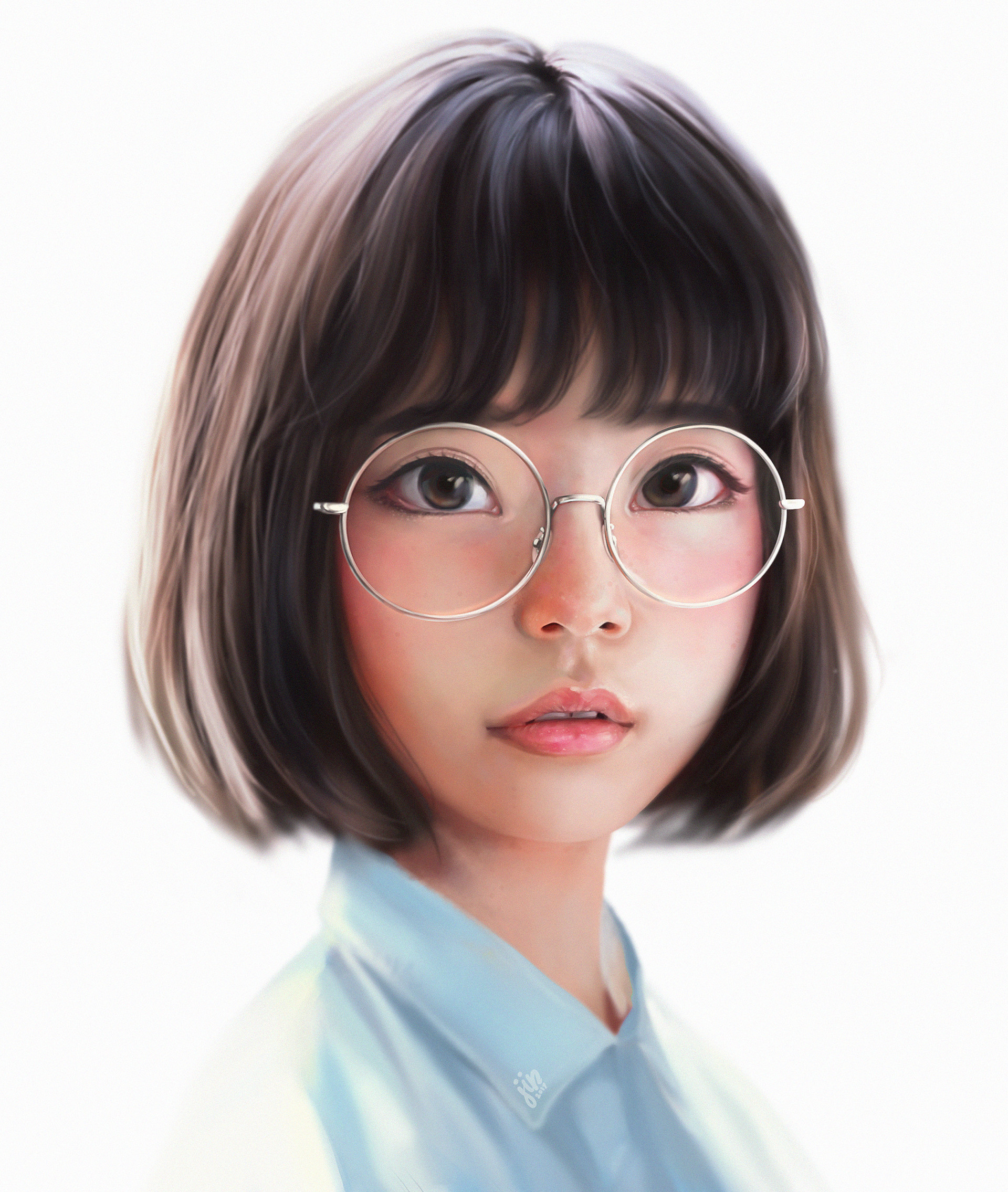 Artstation Glasses Girl