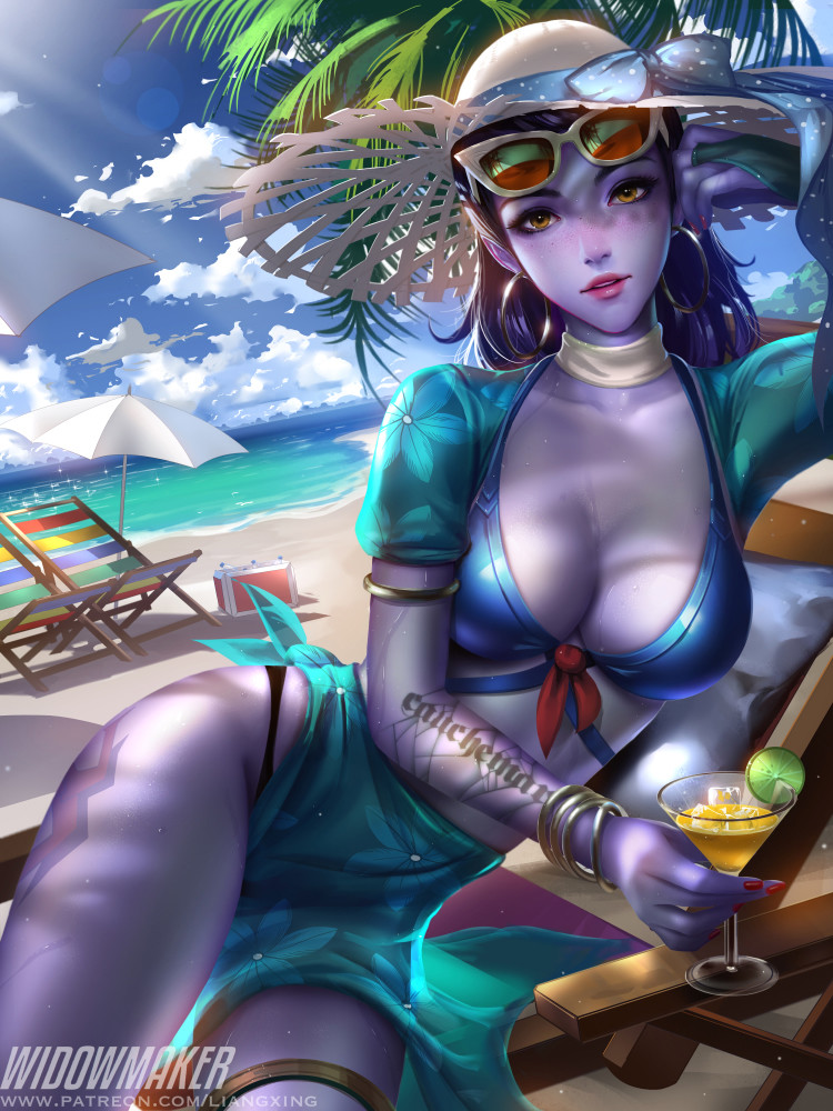 ArtStation - Widowmaker's new summer skin