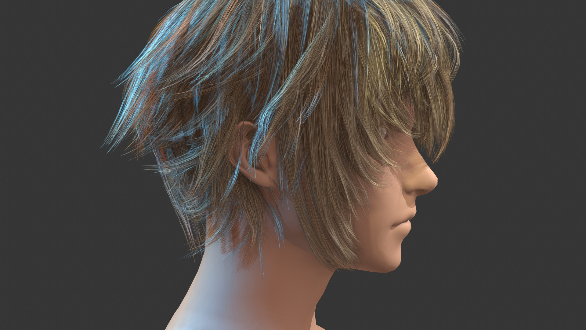 ArtStation - Hair _game model test