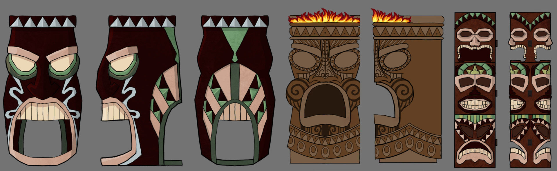 ArtStation - Koa Bunga Mask & Totem Concepts