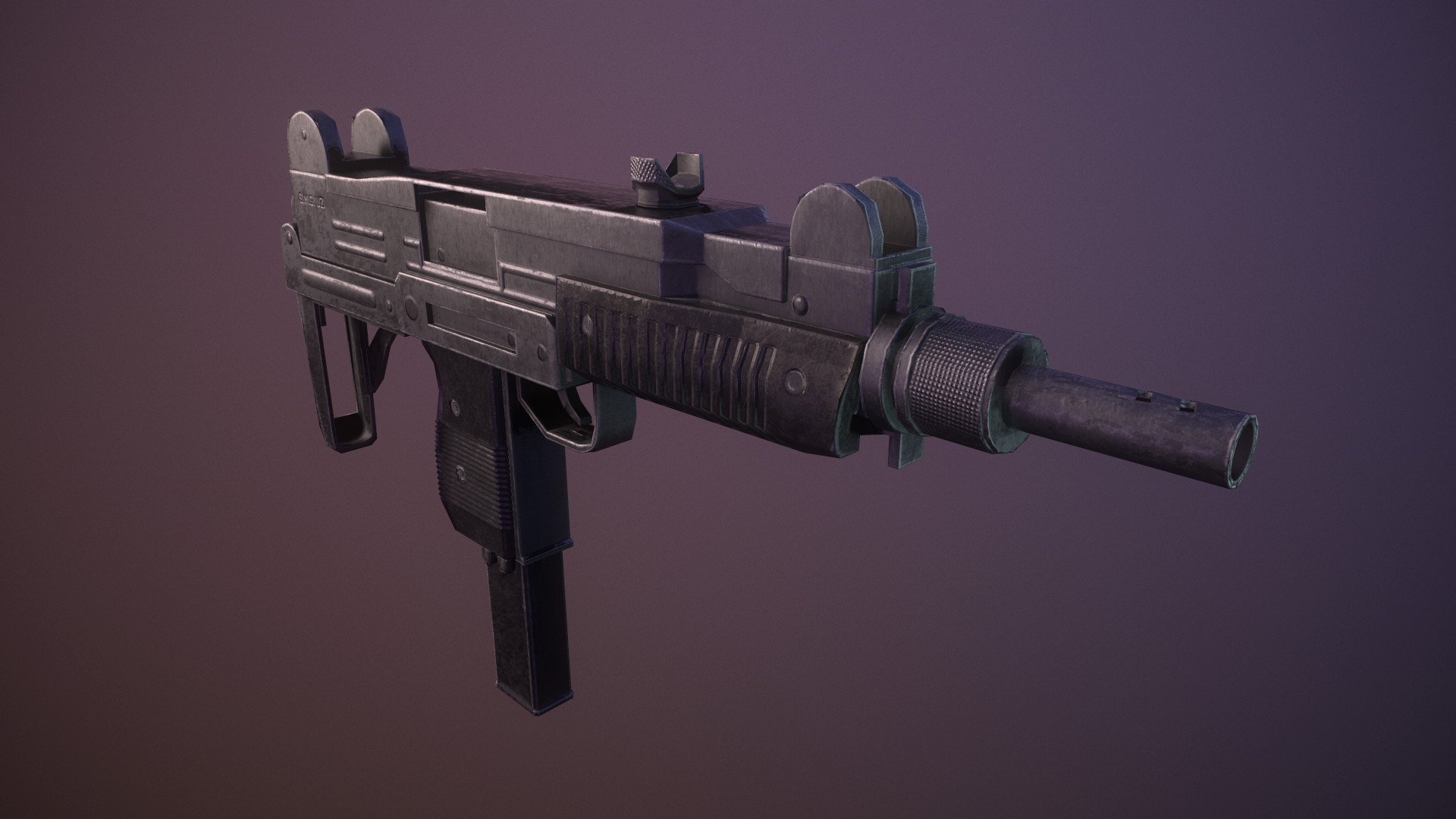 ArtStation - Hard Surface Prop (UZI)