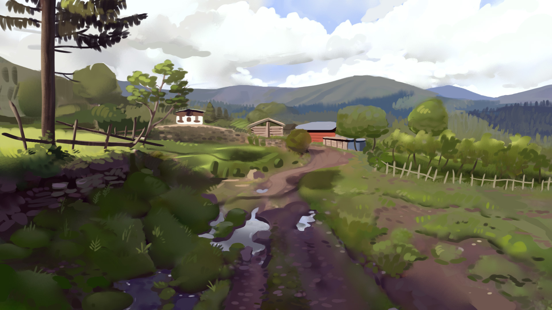 ArtStation - 100 Virtual Plein Air Paintings in 100 Days