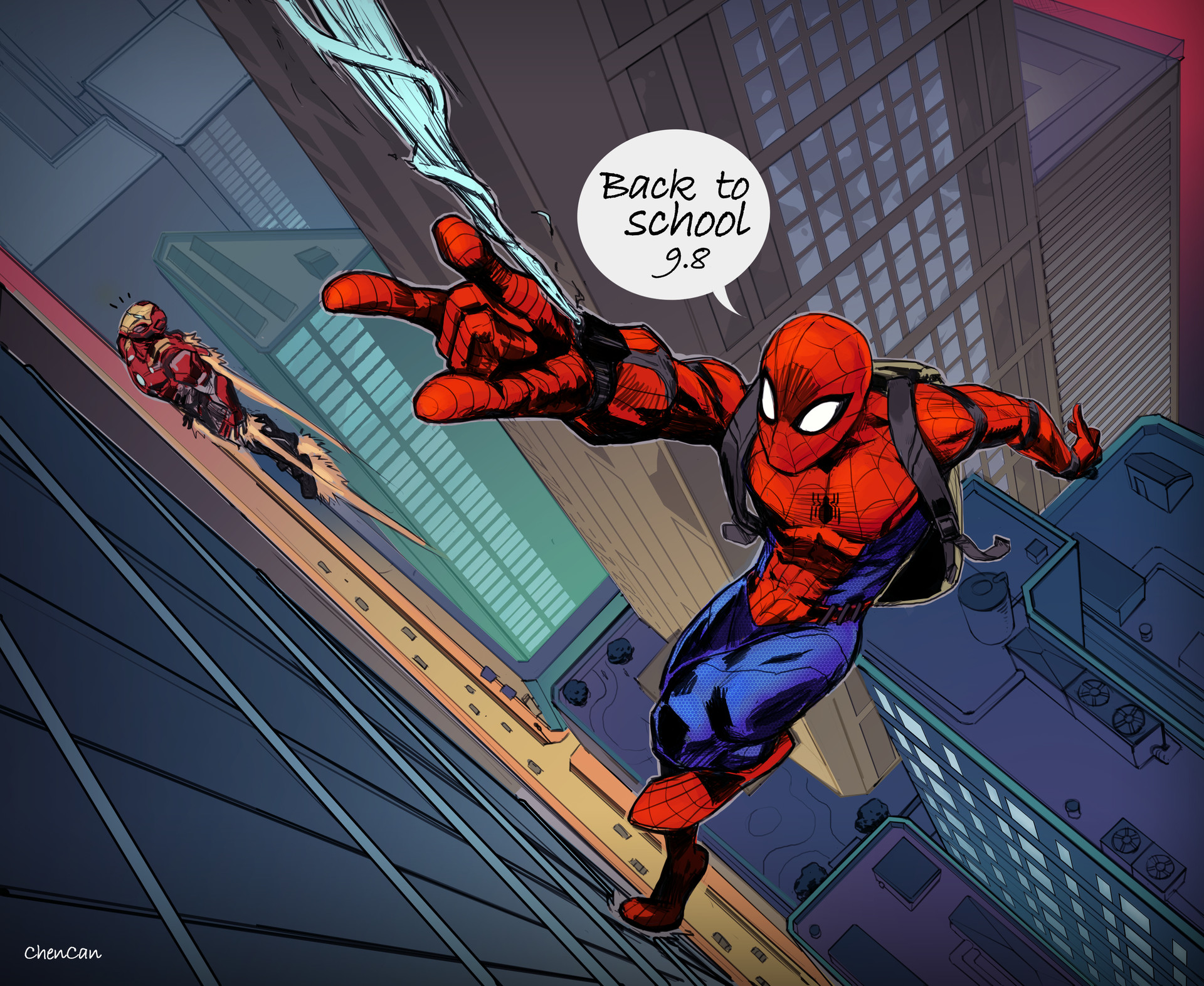 ArtStation - Spider Man home coming